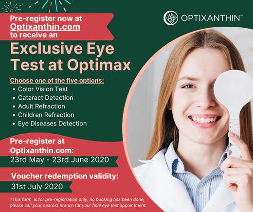 Redeem an Exclusive Eye Test at Optimax, Brought to you by Optixanthin ...
